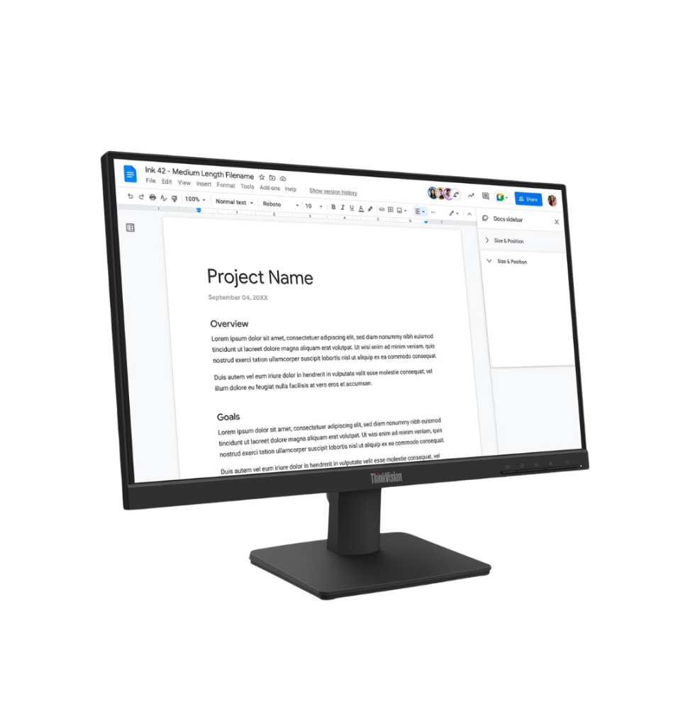 Écran Plat 22" Lenovo ThinkVision S22-4e FullHD (64CBKAT6EU)prix maroc