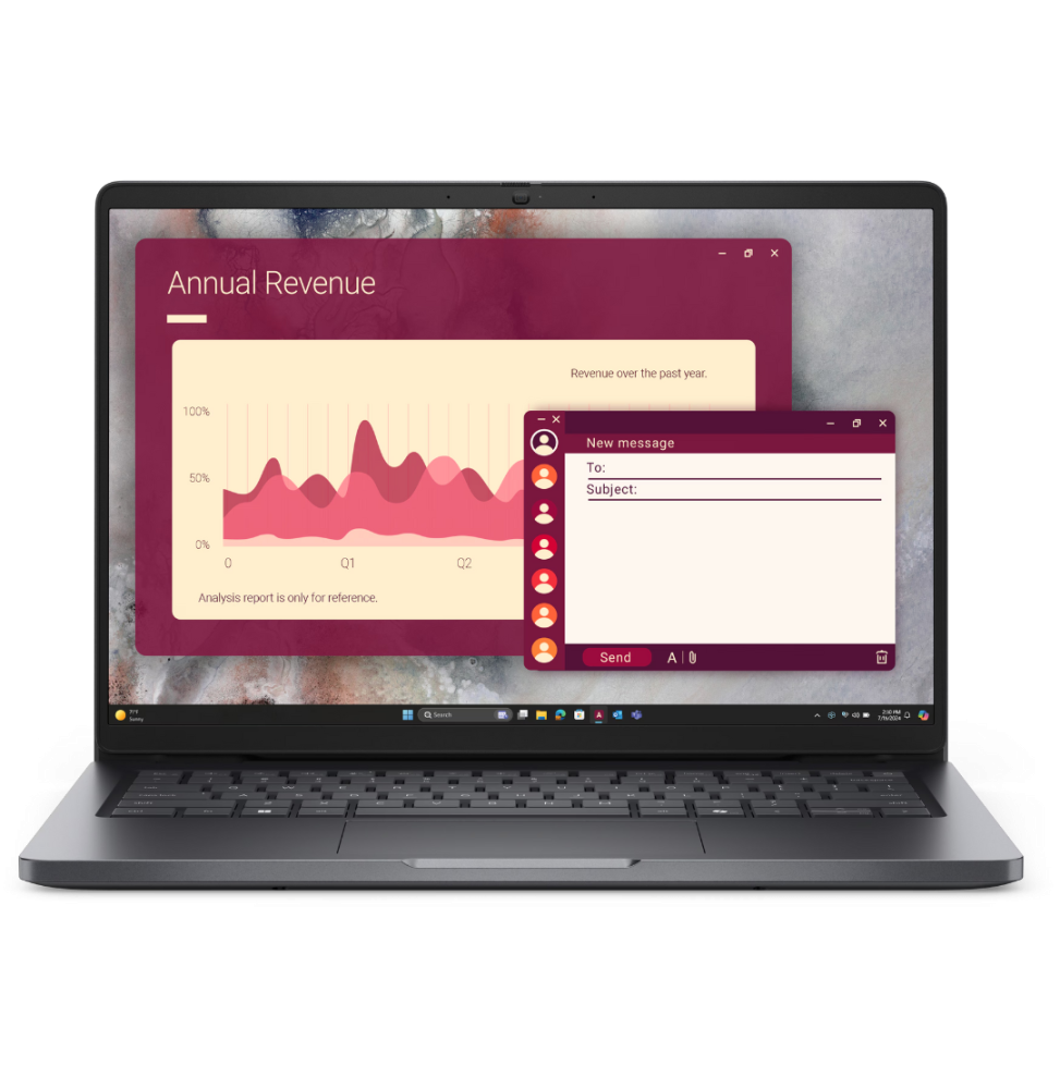 Ordinateur Portable Dell Pro 14 PC14250 – Intel Core Ultra 5, 16 Go RA